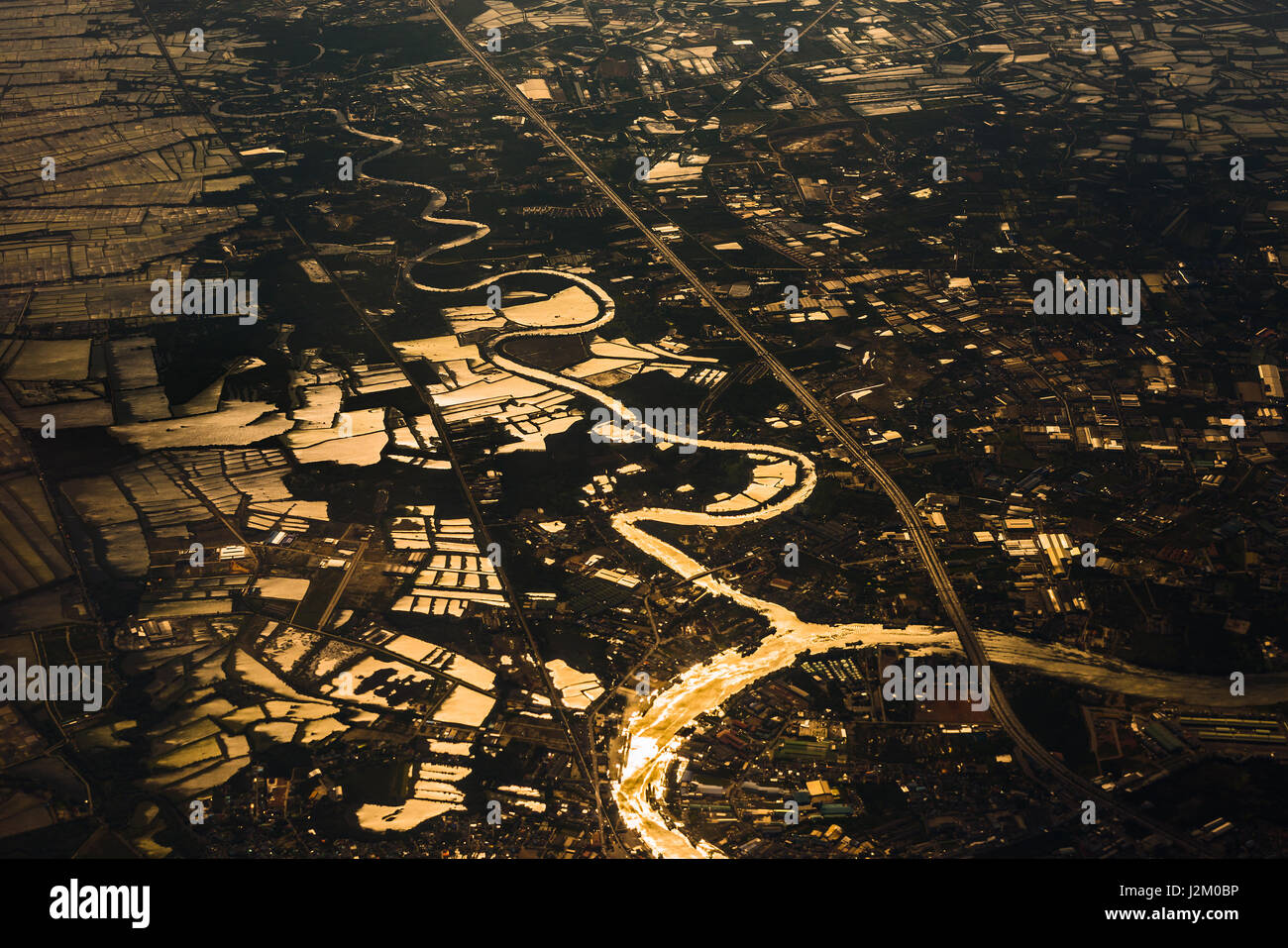 High angle view of plane Stock Photo - Alamy