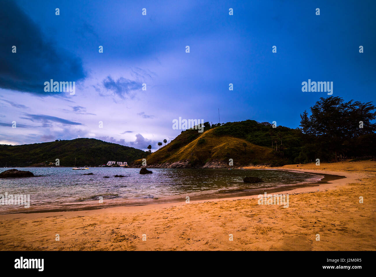 Sunset view beautiful Promthep Cape Phuket Thailand Stock Photo - Alamy