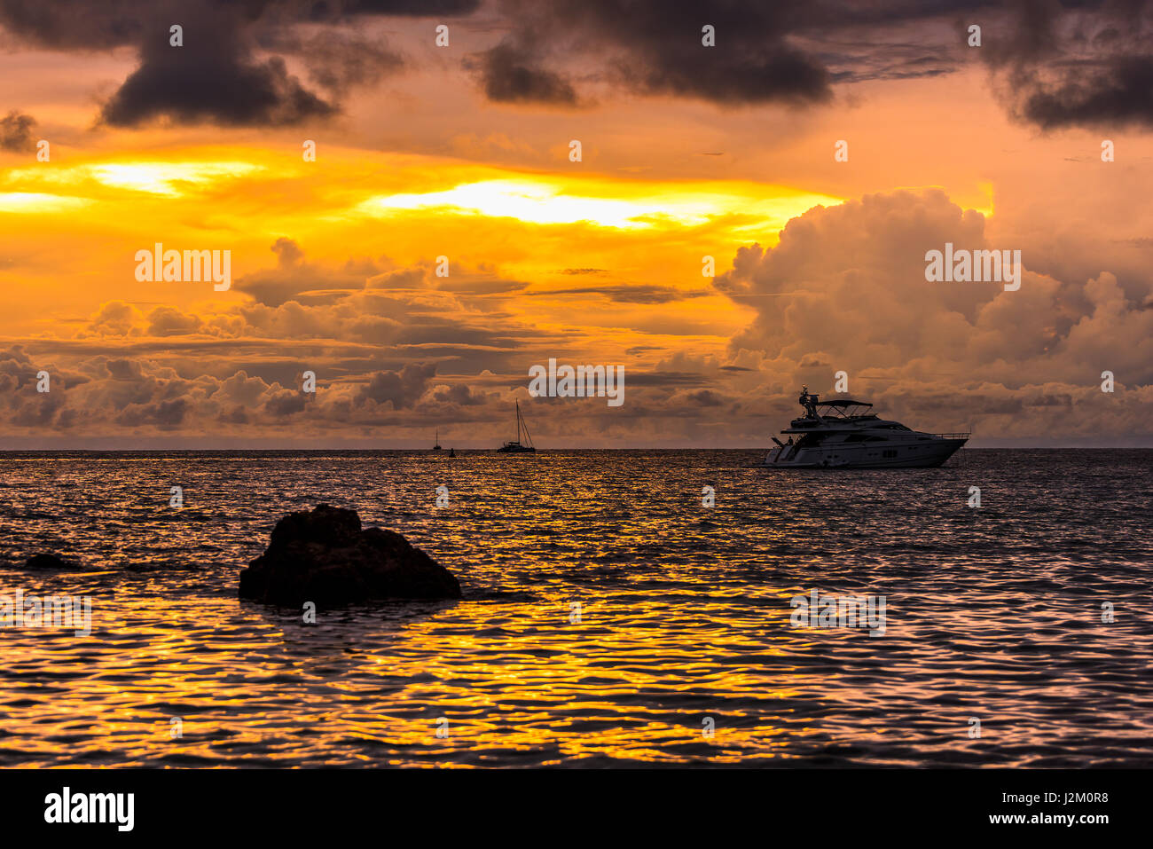 Sunset view beautiful Promthep Cape Phuket Thailand Stock Photo - Alamy