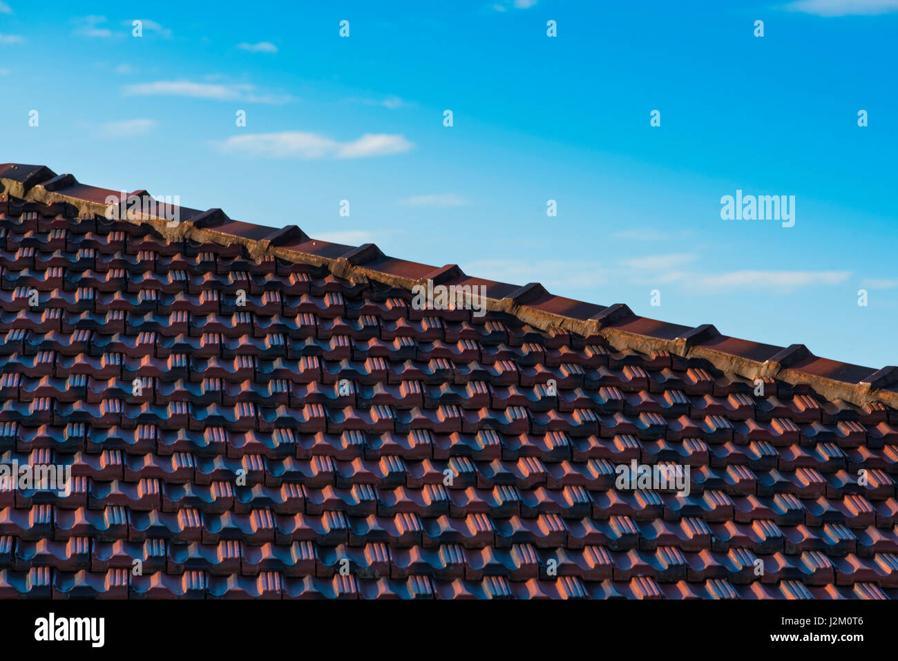 A terracotta tiled roof on a house in Australia Stock Photo - Alamy
