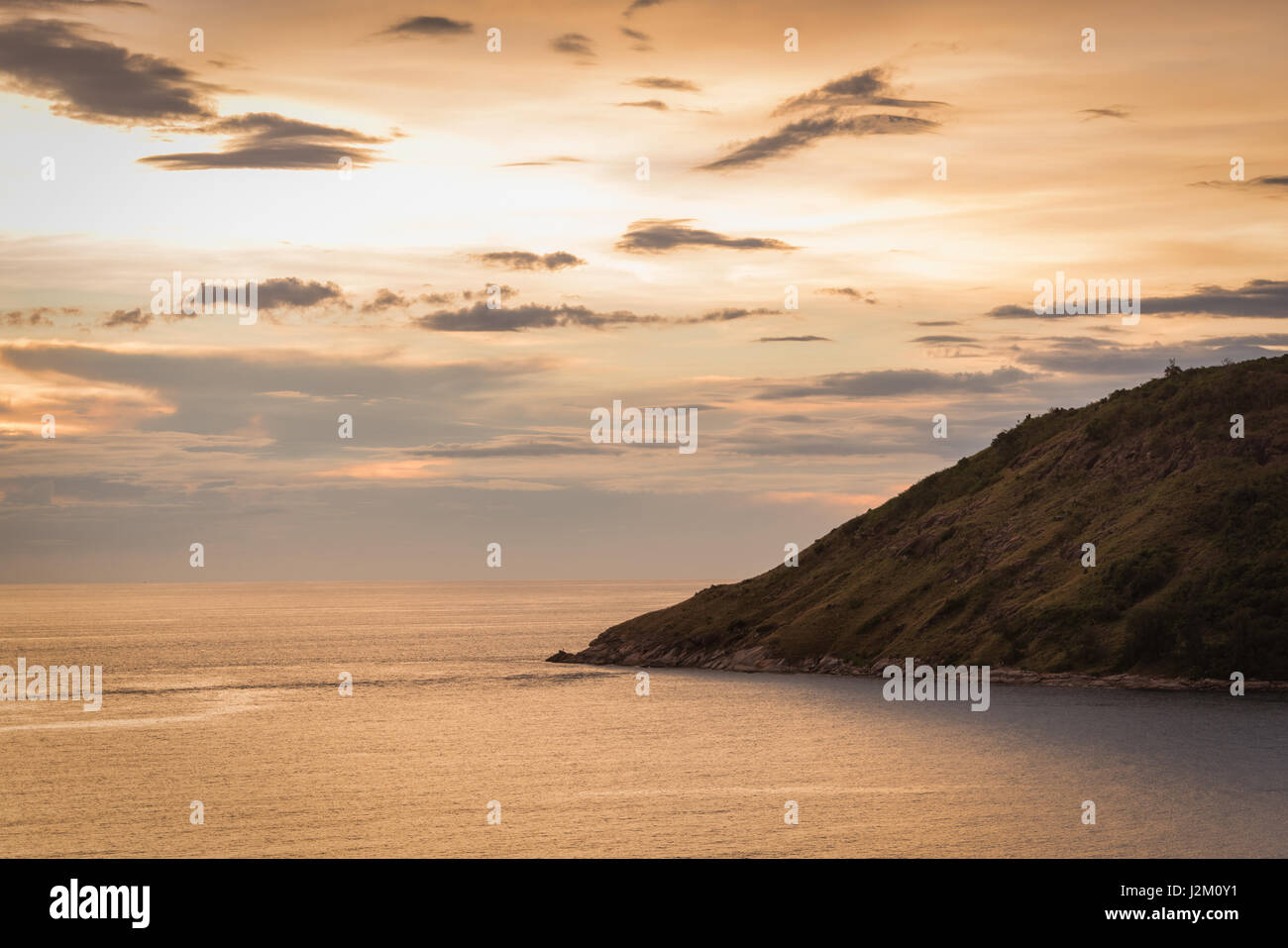 Sunset view beautiful Promthep Cape Phuket Thailand Stock Photo - Alamy