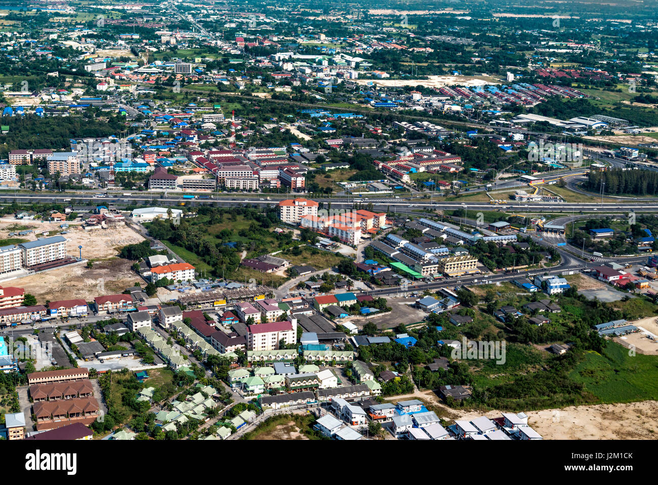 Industrial estate land development construction structure growth Stock ...