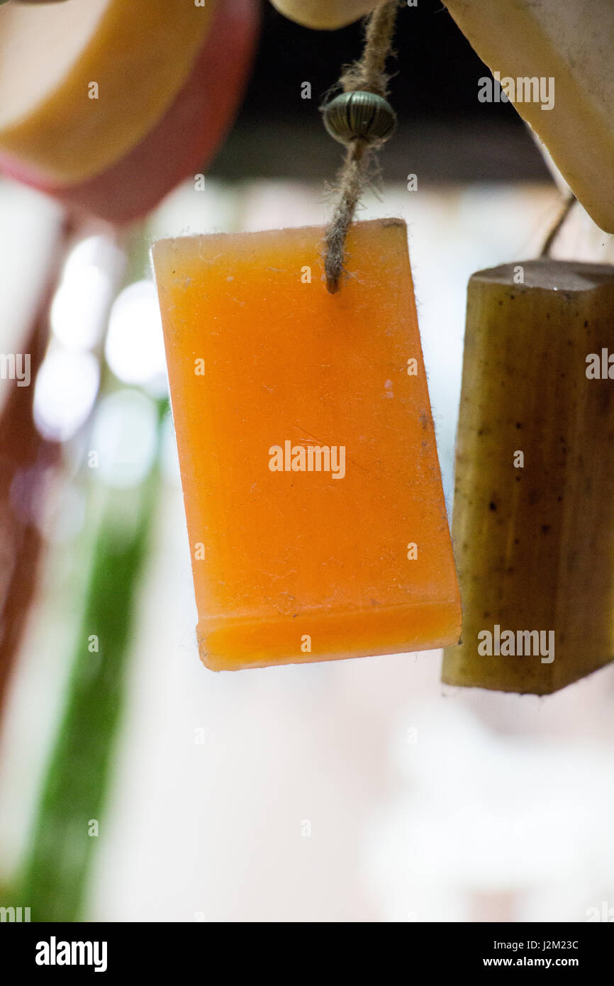 Collection of bars of fragrant hand made organic soap Stock Photo - Alamy