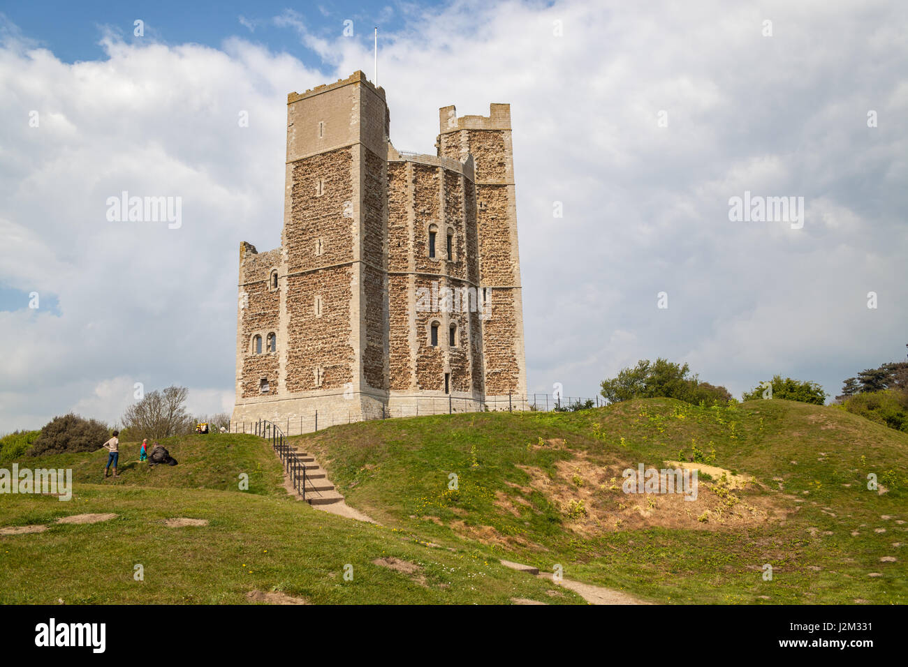 Orford castle is a castle in the village of orford hi-res stock ...