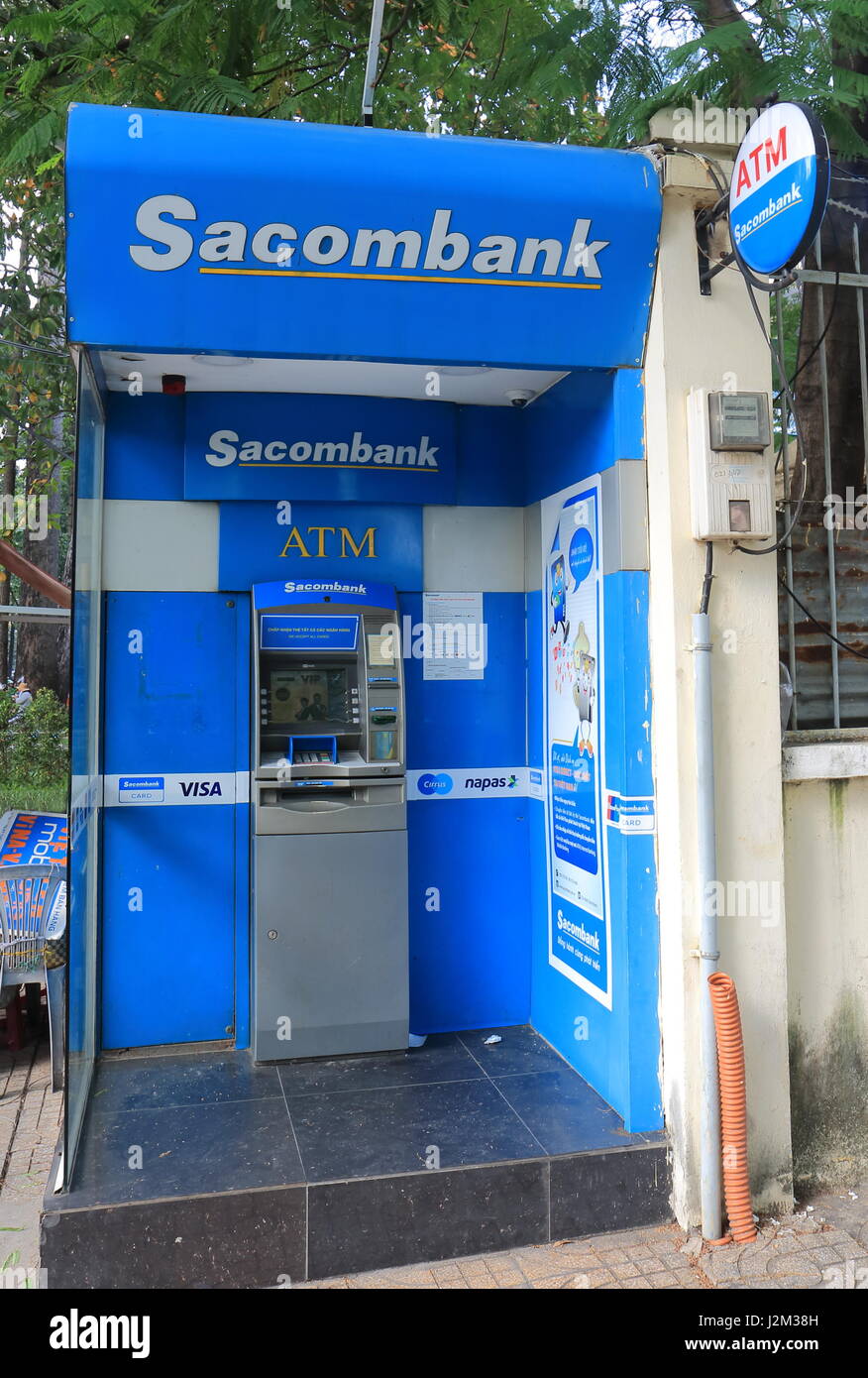 Sacombank ATM in Ho Chi Minh City Vietnam. Sacombank Saigon Commercial ...