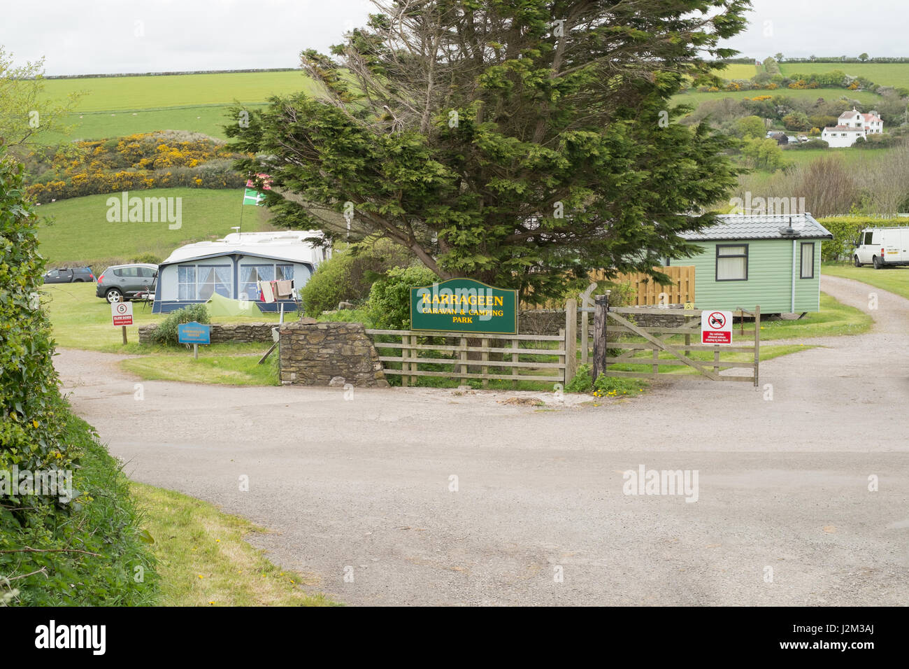 Karrageen Caravan and camping park, Bolberry, Hope Cove, South Devon ...