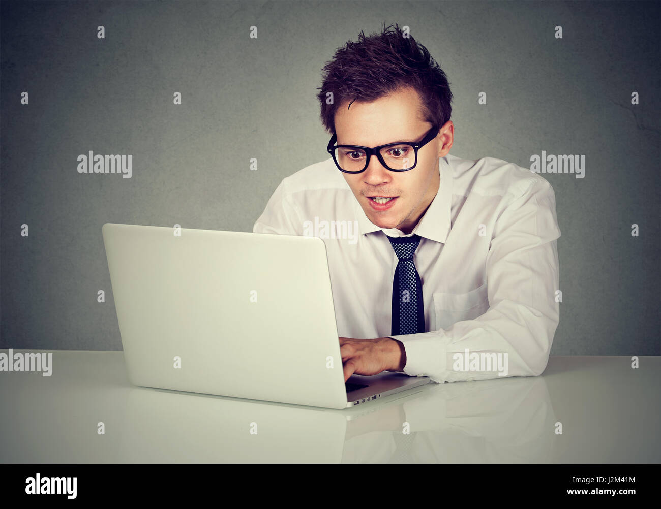 Angry computer man hi-res stock photography and images - Alamy