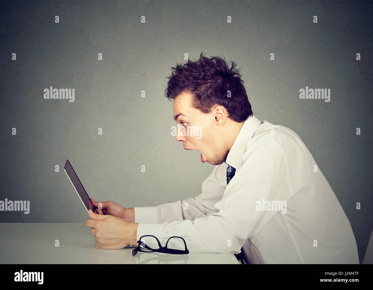 Scary face computer hi-res stock photography and images - Alamy