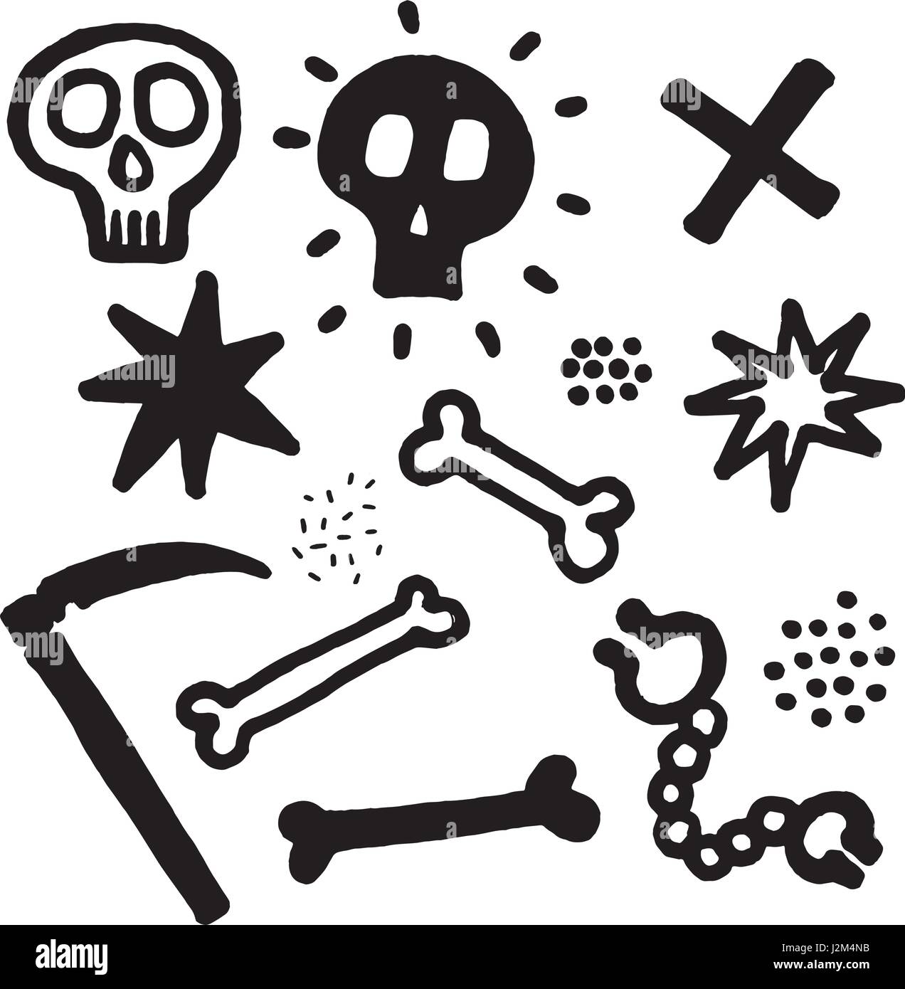 skull with cross-bones Stock Vector Image & Art - Alamy