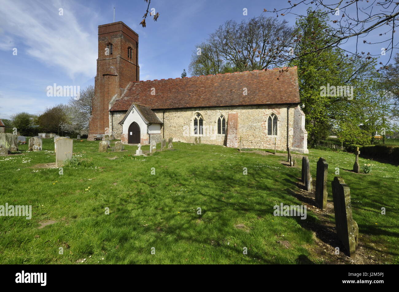 St Andrew & St Eustachuis church Hoo near Woodbridge Suffolk Stock ...