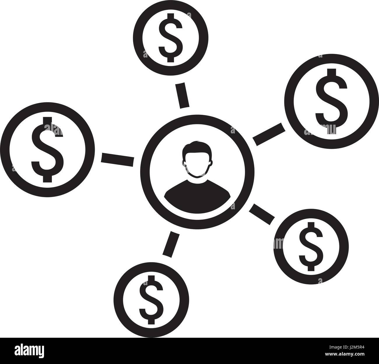 Personal Income Icon. Flat Design Stock Vector Image & Art - Alamy