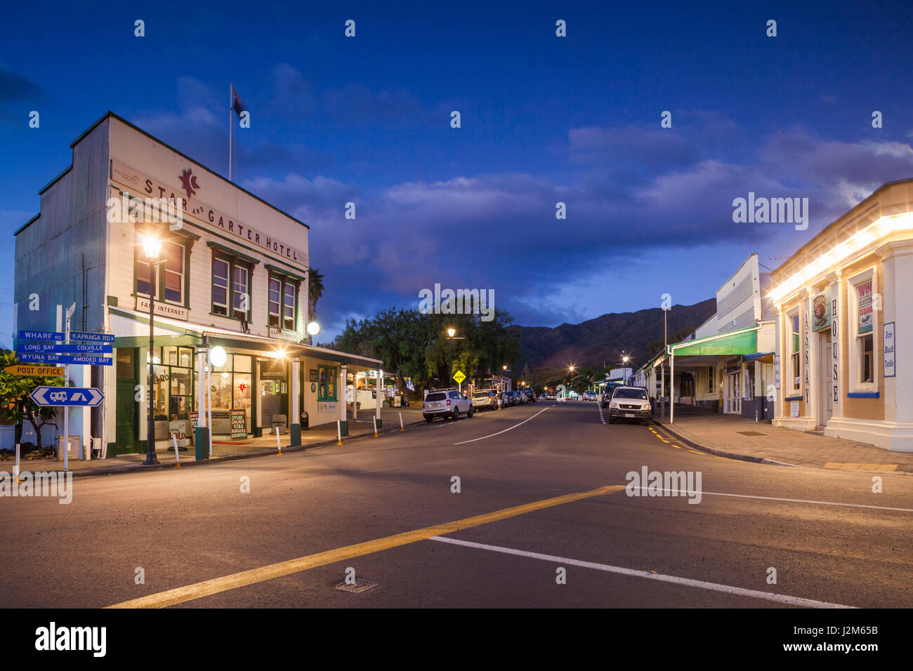 New Zealand, North Island, Coromandel Peninsula, Coromandel Town, Star ...