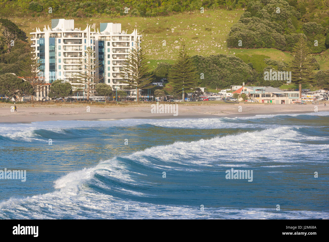 New Zealand, North Island, Mt. Manganui, The Mount Main Beach ...