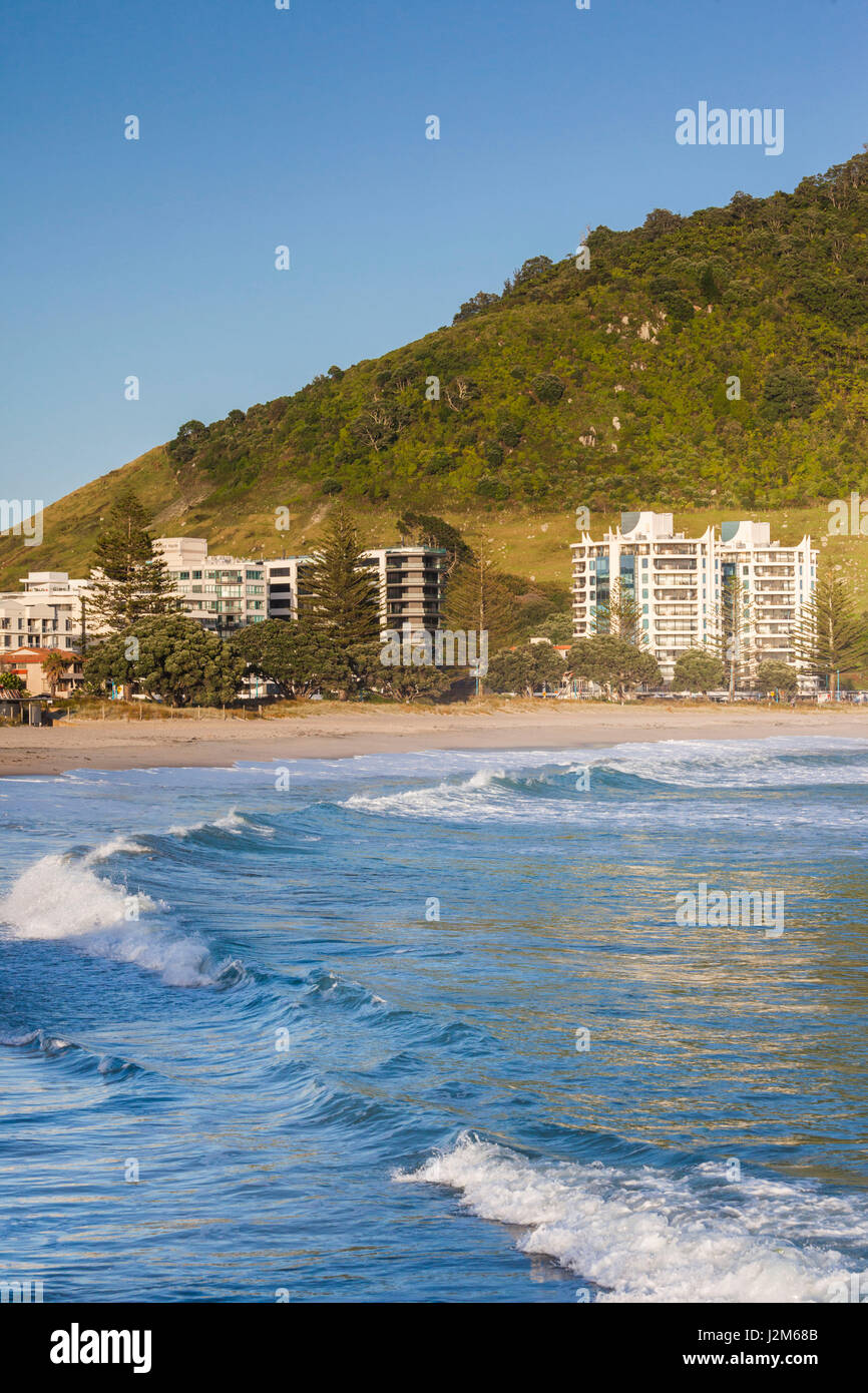 New Zealand, North Island, Mt. Manganui, The Mount Main Beach ...