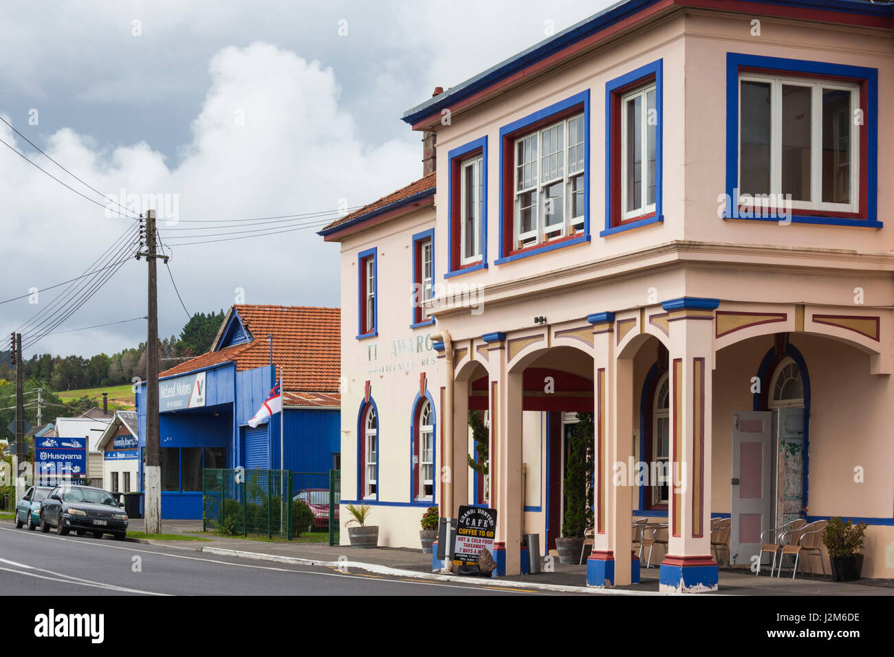 New Zealand, North Island, Helensville, The Grand Hotel Stock Photo - Alamy