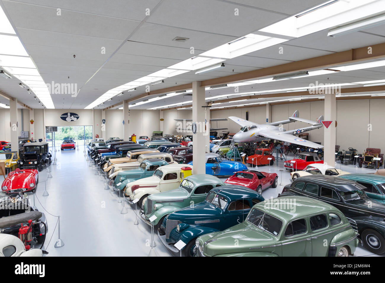 New Zealand, North Island, Otaihanga, Southward Car Museum, interior ...
