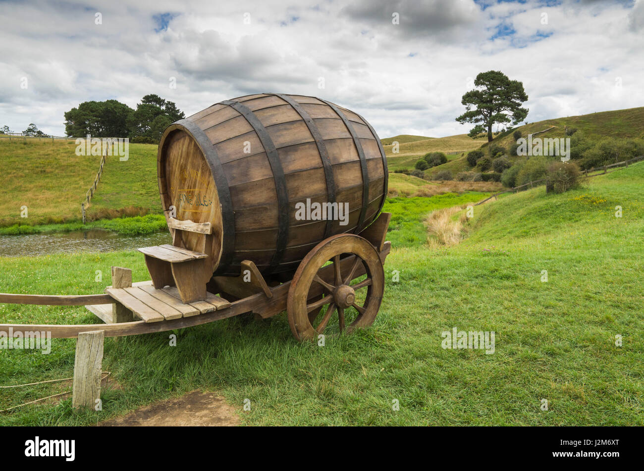 New Zealand, North Island, Matamata, Hobbiton Movie Set, Hobbit ale ...