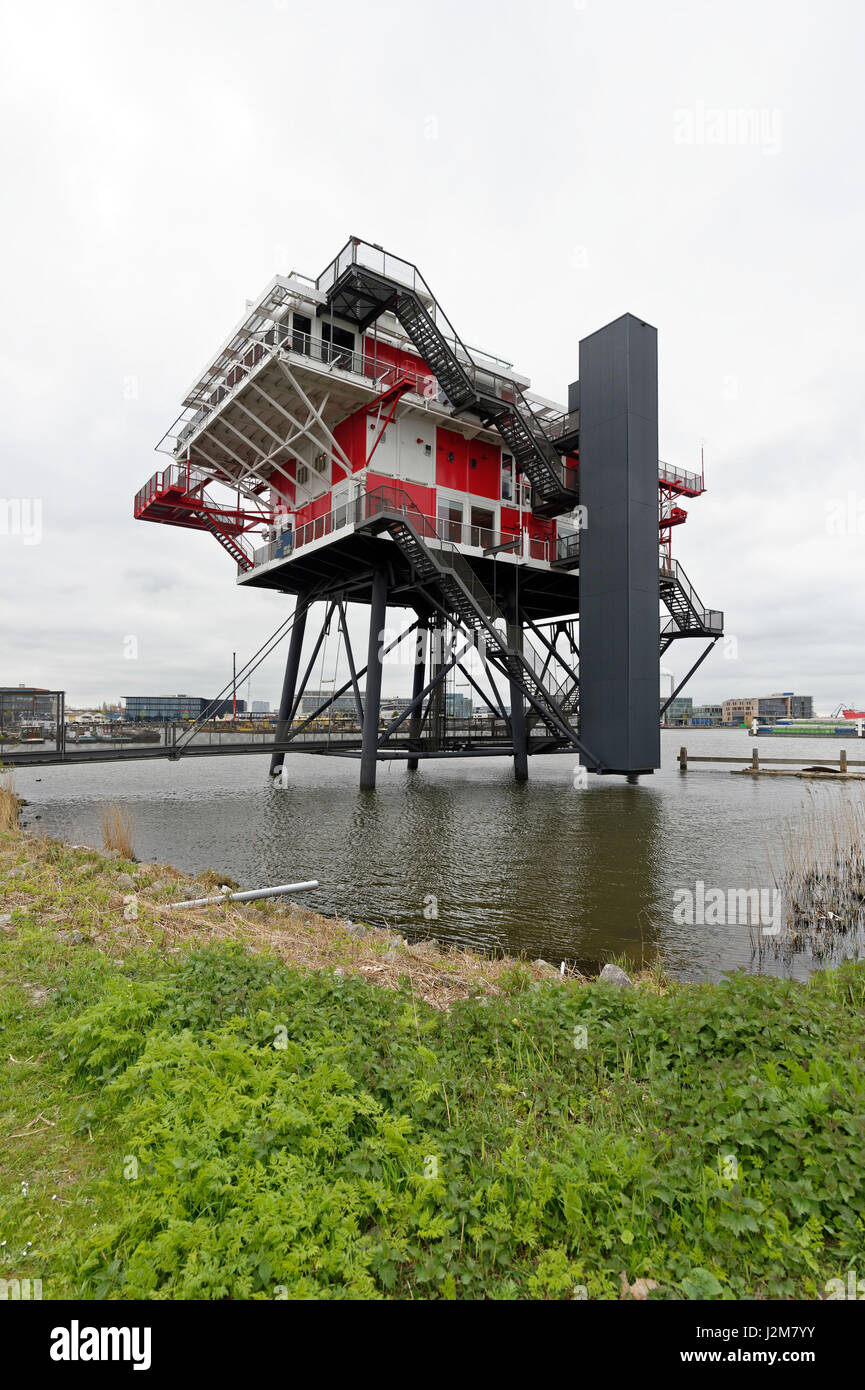 Netherlands, North Holland / Noord-Holland, Amsterdam, IJ banks, REM ...