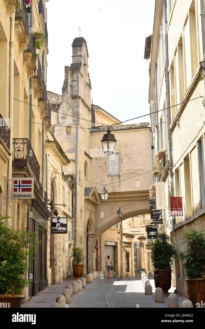 France, Herault, Montpellier, historical center, the Ecusson, rue ...
