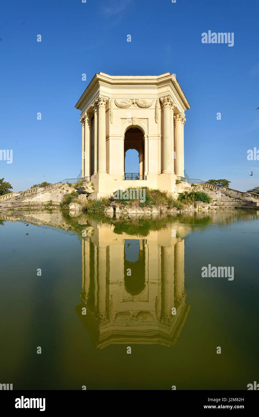 France, Herault, Montpellier, historic center, water tower Stock Photo ...