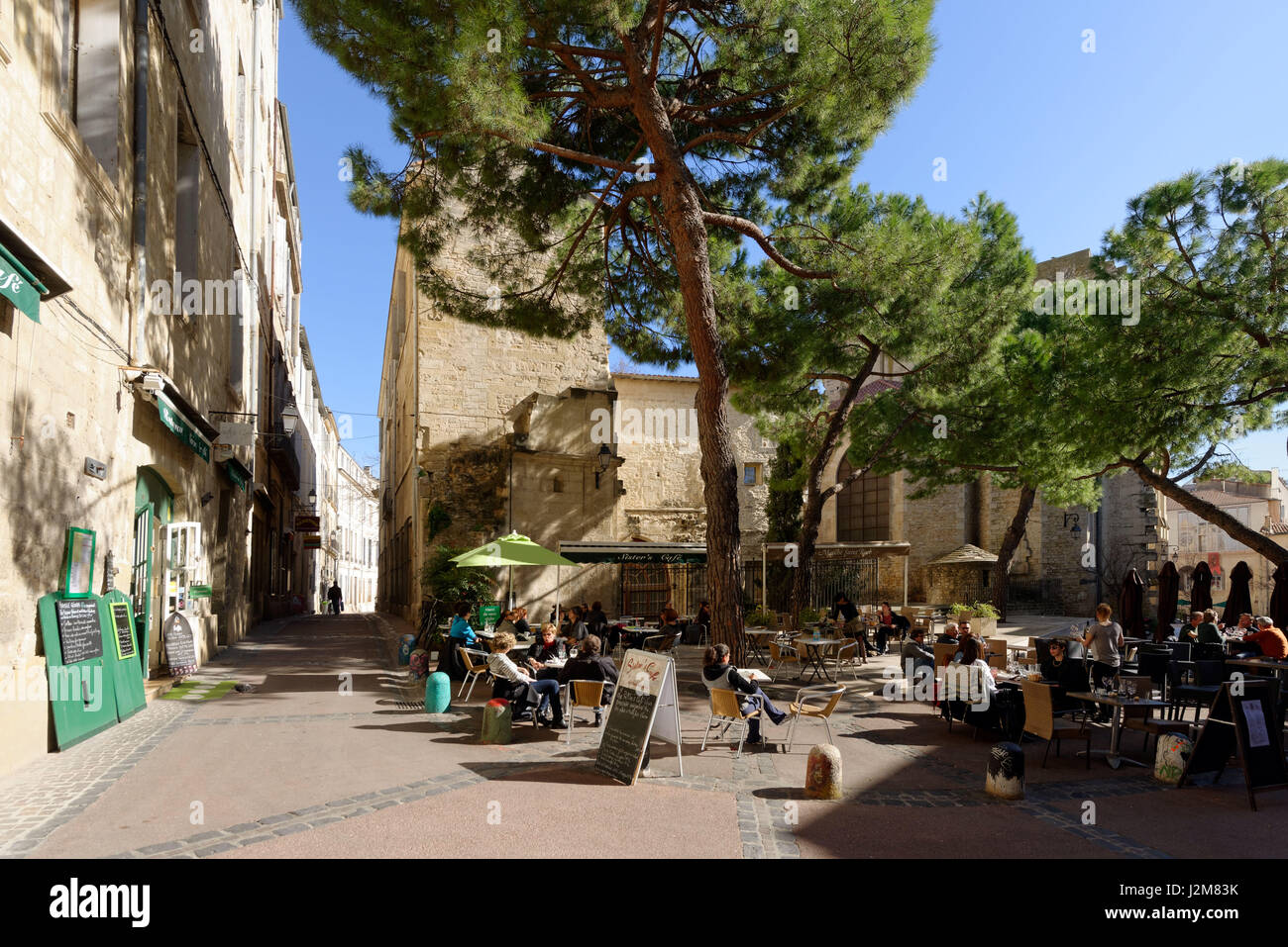 France, Herault, Montpellier, historical center, the Ecusson, Place St ...