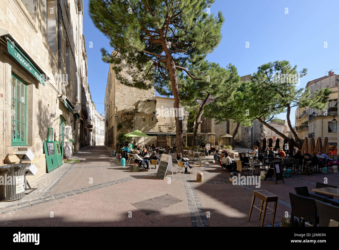 France, Herault, Montpellier, historical center, the Ecusson, Place St ...