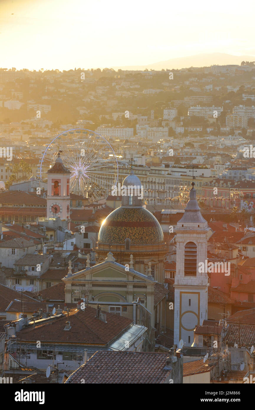 France, Alpes-Maritimes, Nice, the old town, the cathedral of St ...