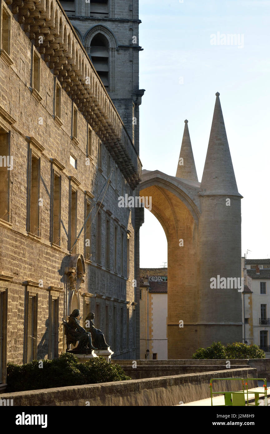 France, Herault, Montpellier, historical center, the Ecusson district ...