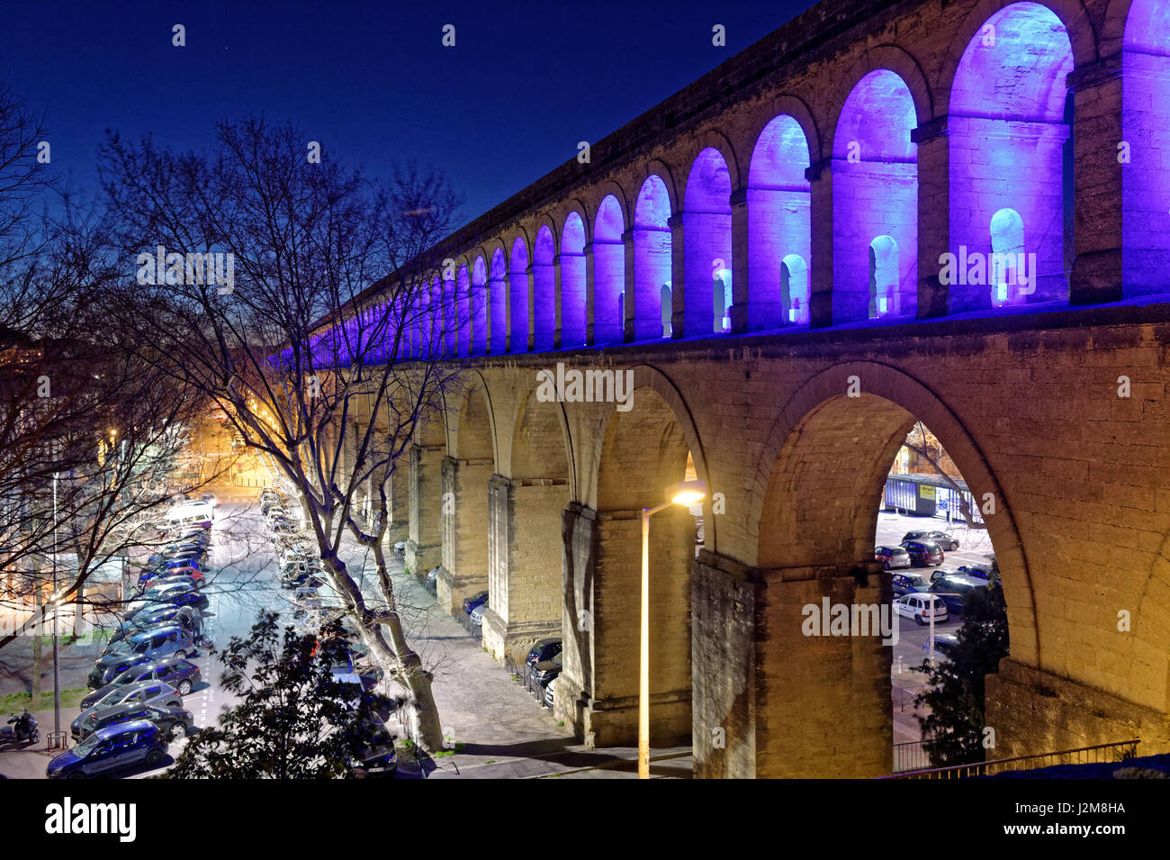 Montpellier aqueduct from above hi-res stock photography and images - Alamy