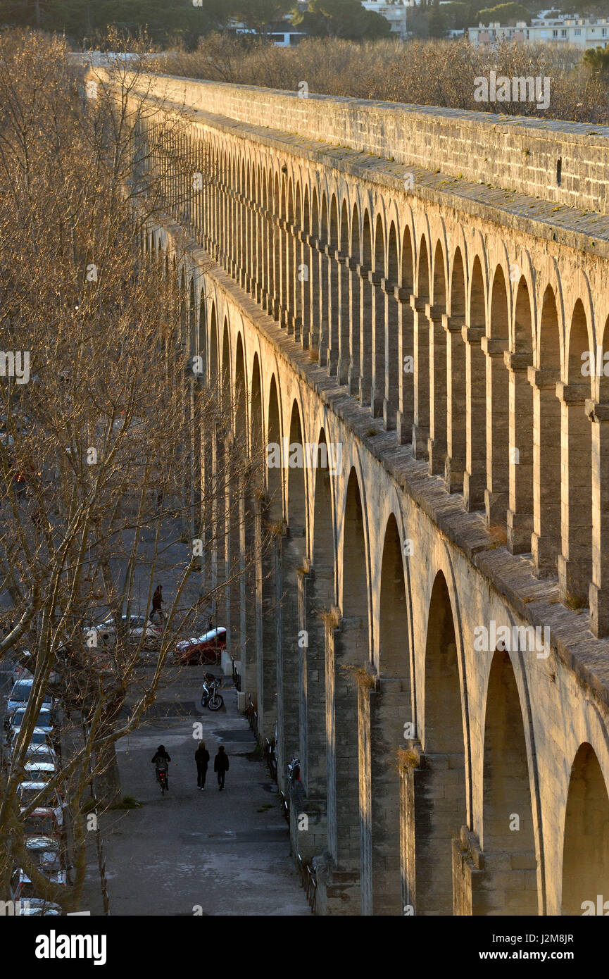 France, Herault, Montpellier, Saint Clement Aqueduct Stock Photo - Alamy