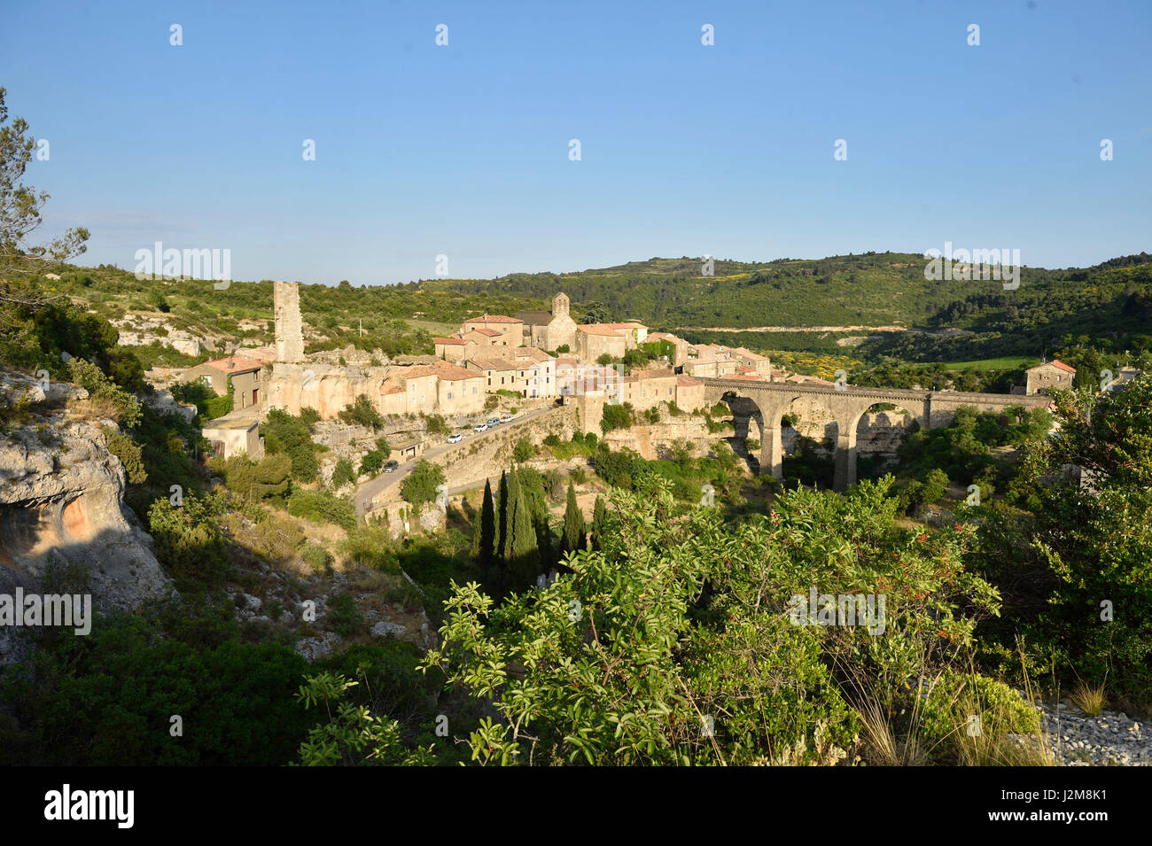 France, Herault, Pays Cathare, Minerve, labelled Les Plus Beaux ...