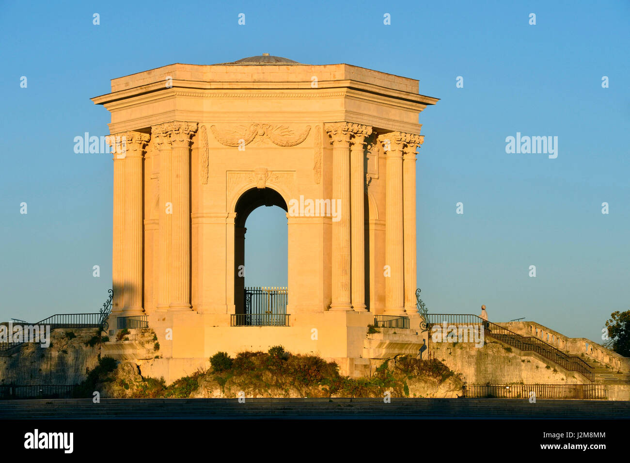 France, Herault, Montpellier, historic center, water tower Stock Photo ...