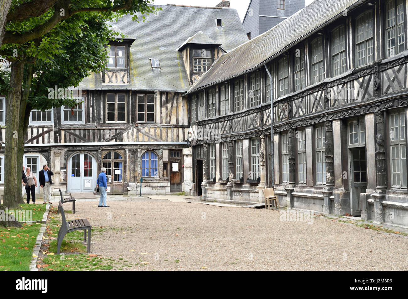 France, Seine Maritime, Rouen, Aitre Saint Maclou, former ossuary built ...