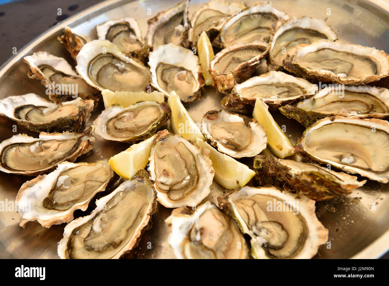France, Herault, Bouzigues, oysters dish Stock Photo - Alamy