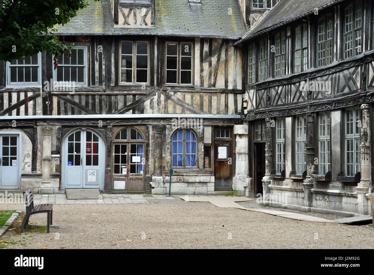 France, Seine Maritime, Rouen, Aitre Saint Maclou, former ossuary built ...