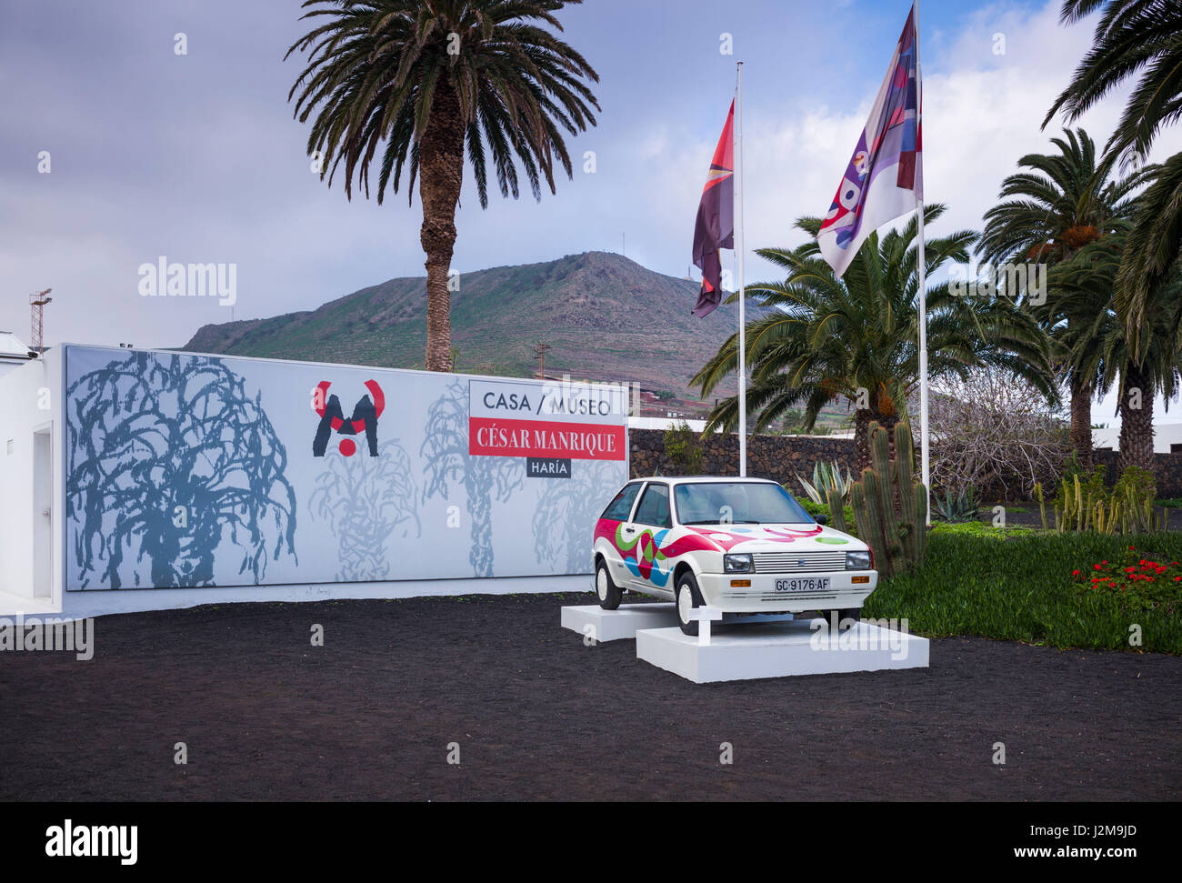 Spain, Canary Islands, Lanzarote, Haria, Cesar Manrique House and ...
