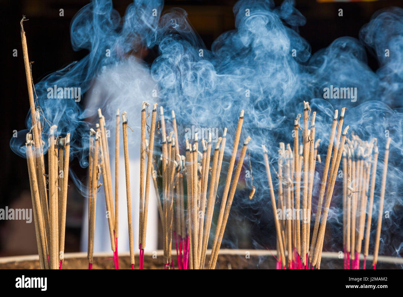 Vietnam, Hue, Thien Mu Pagoda, joss sticks Stock Photo - Alamy