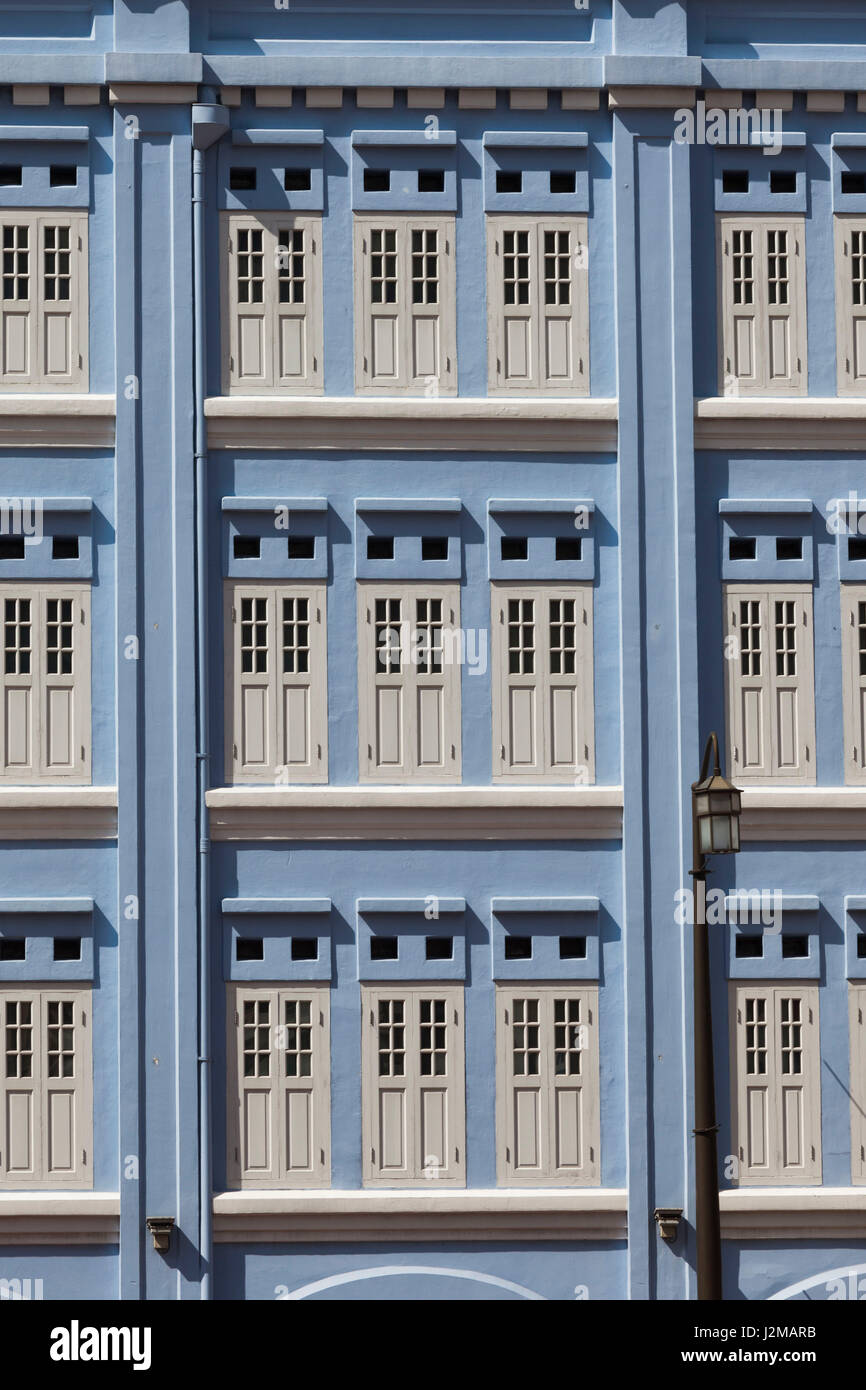 Singapore, Chinatown, building details Stock Photo - Alamy