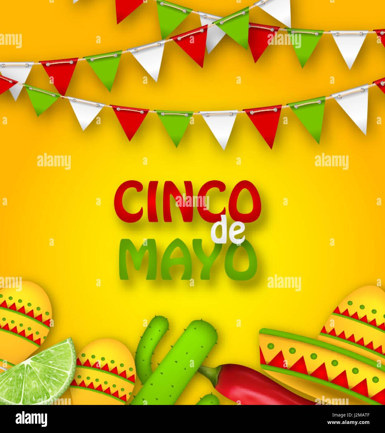 Holiday Celebration Poster for Cinco De Mayo Stock Vector Image & Art ...