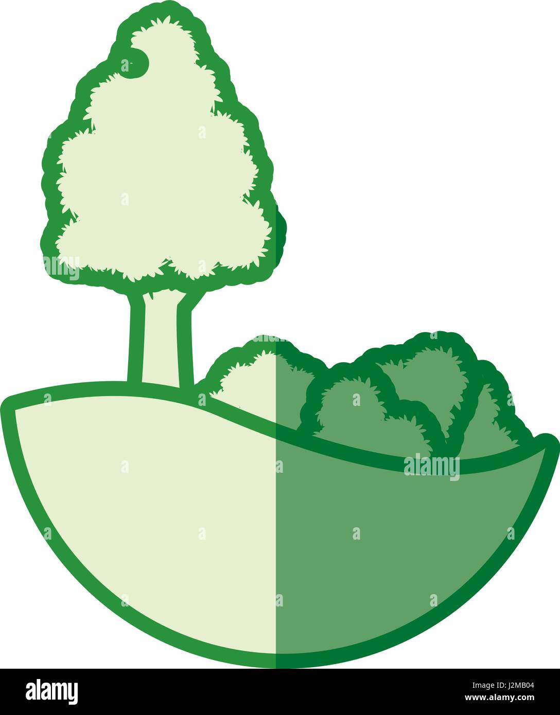 Big green palm trees Stock Vector Images - Alamy