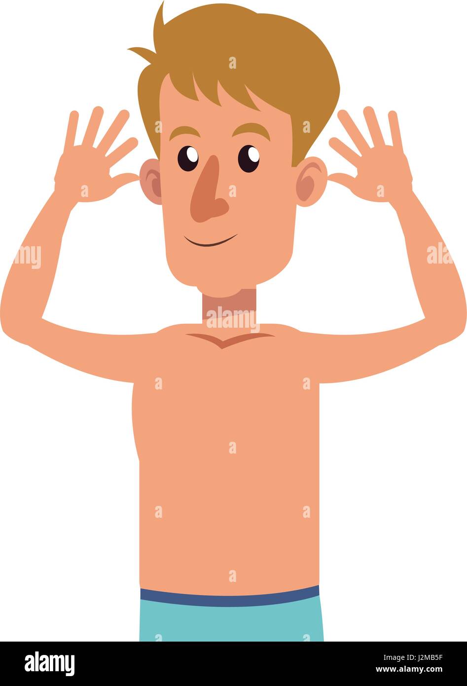 Boy without hands Stock Vector Images - Alamy