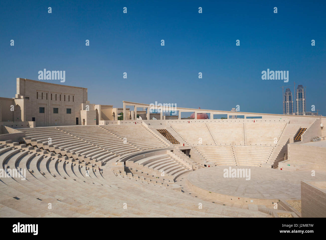 Qatar, Doha, Katara Cultural Center, outdoor amphitheatter Stock Photo ...