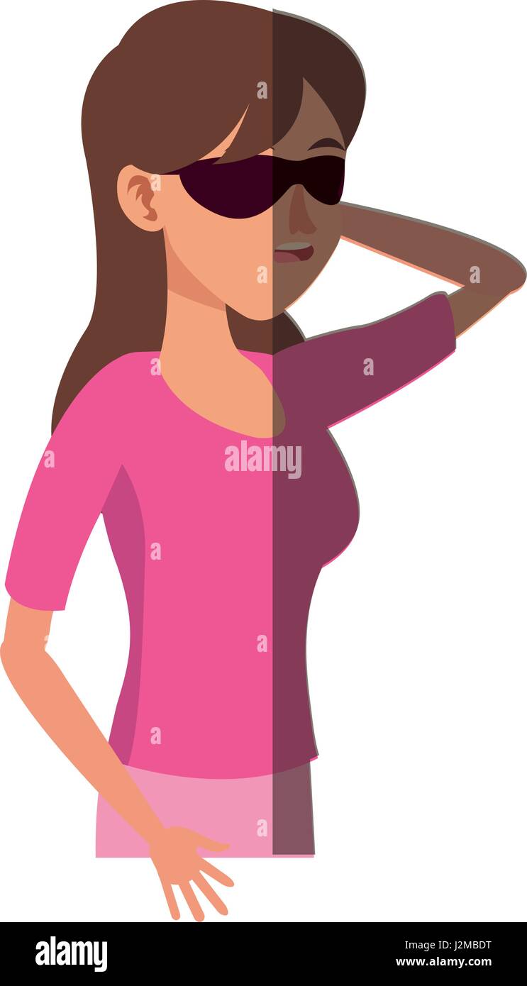 Woman eyes shadow Stock Vector Images - Alamy