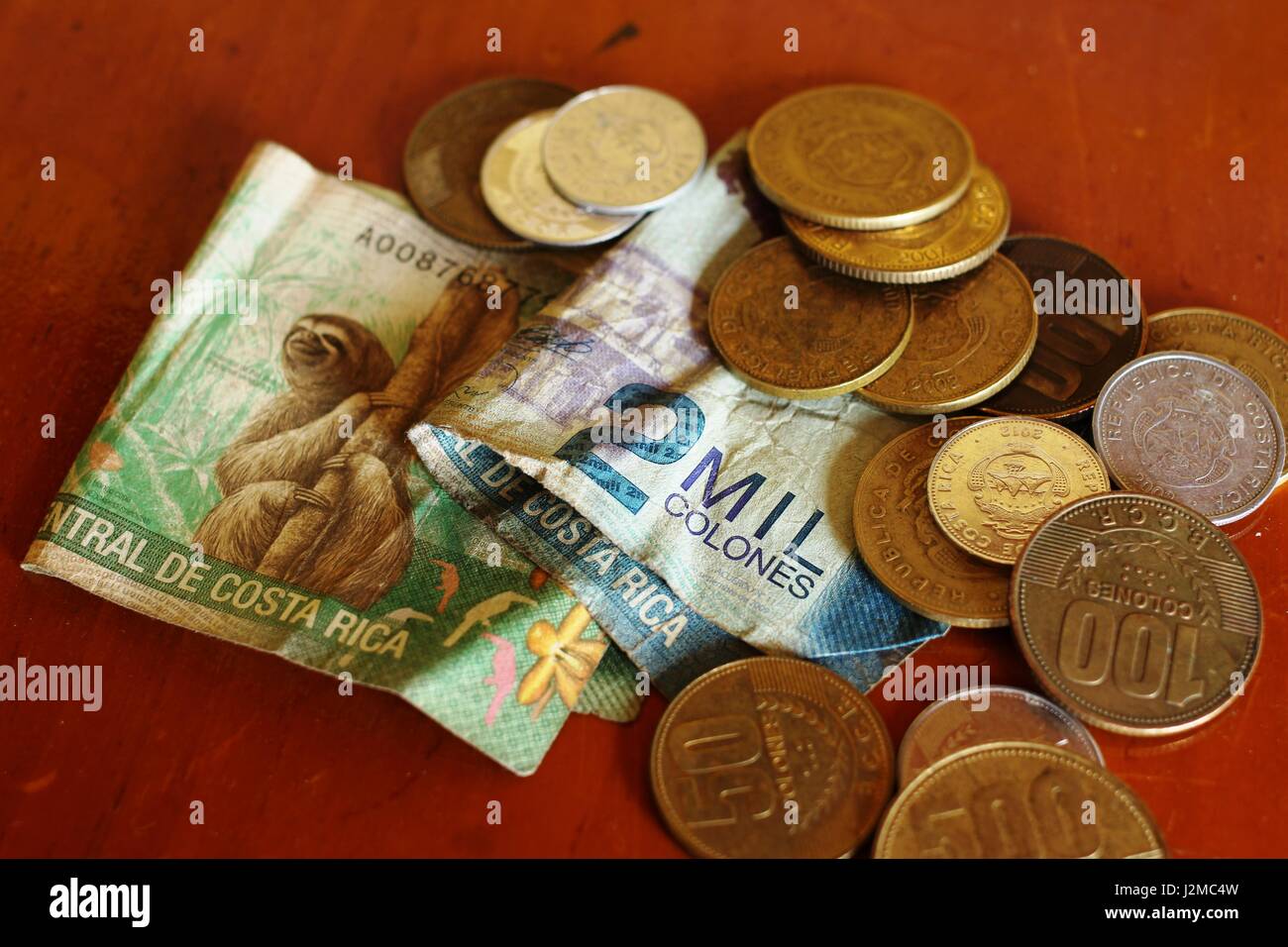 Costa Rica money Stock Photo - Alamy
