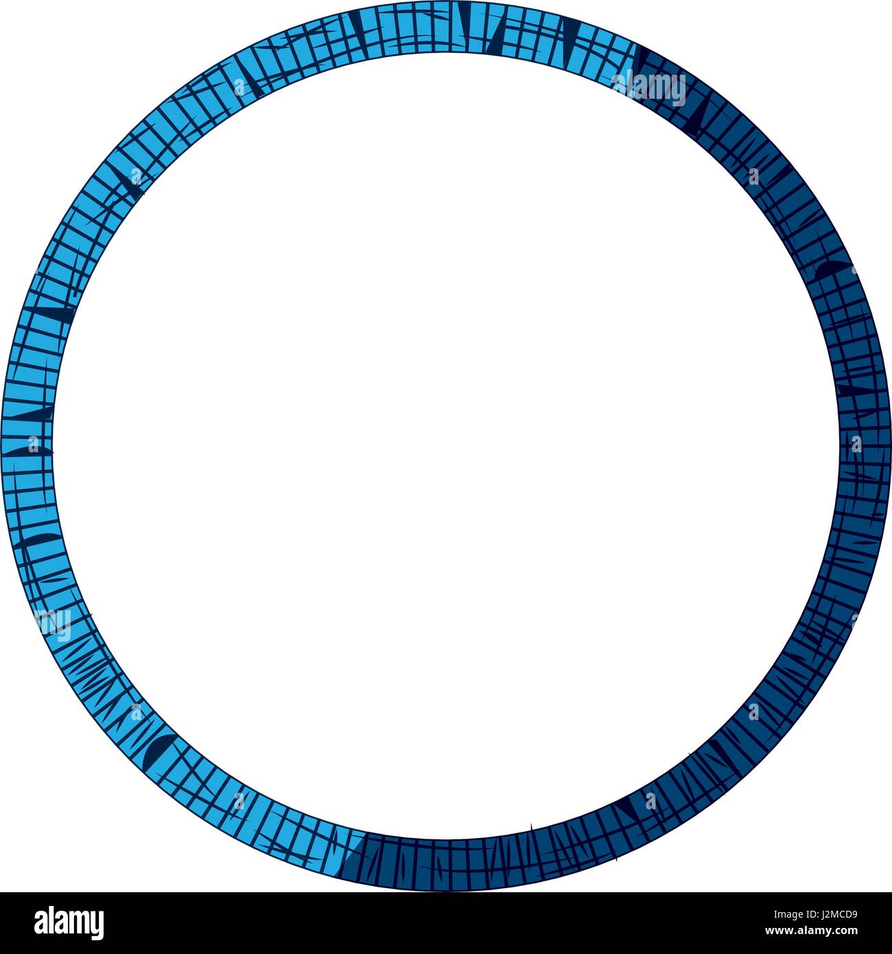 blue tribal border decoration free spirit style Stock Vector Image ...