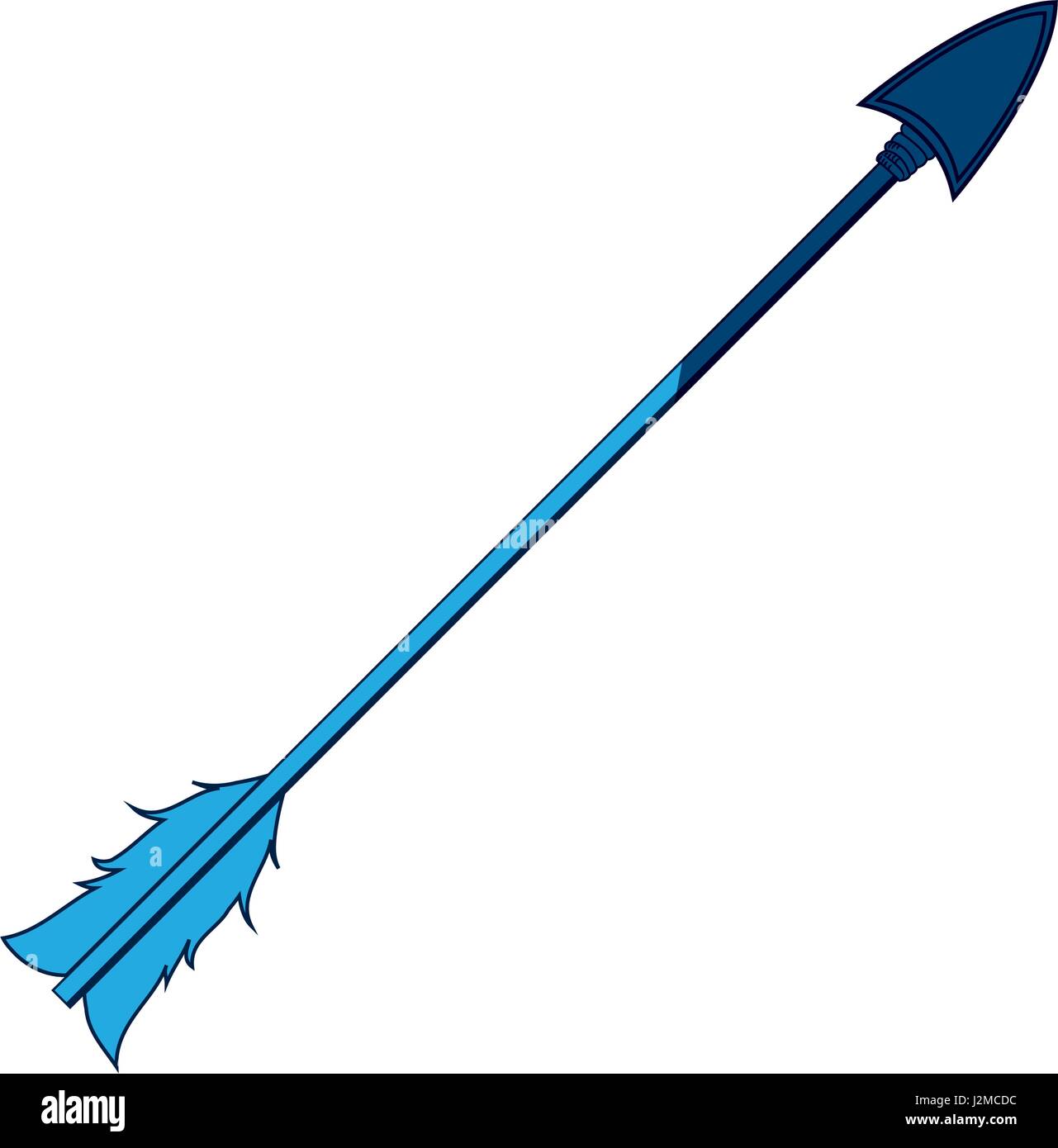 blue free spirit arrow rustic tribal decoration Stock Vector Image ...