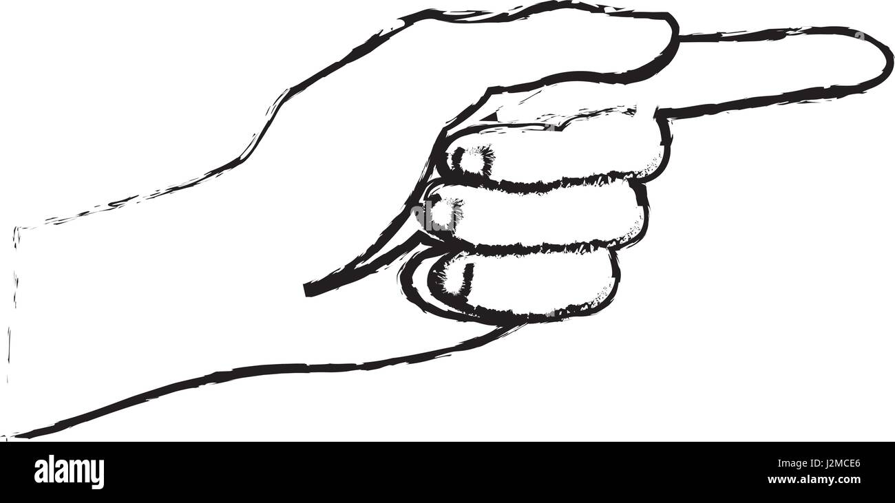 hand pointing vote symbol image Stock Vector Image & Art - Alamy