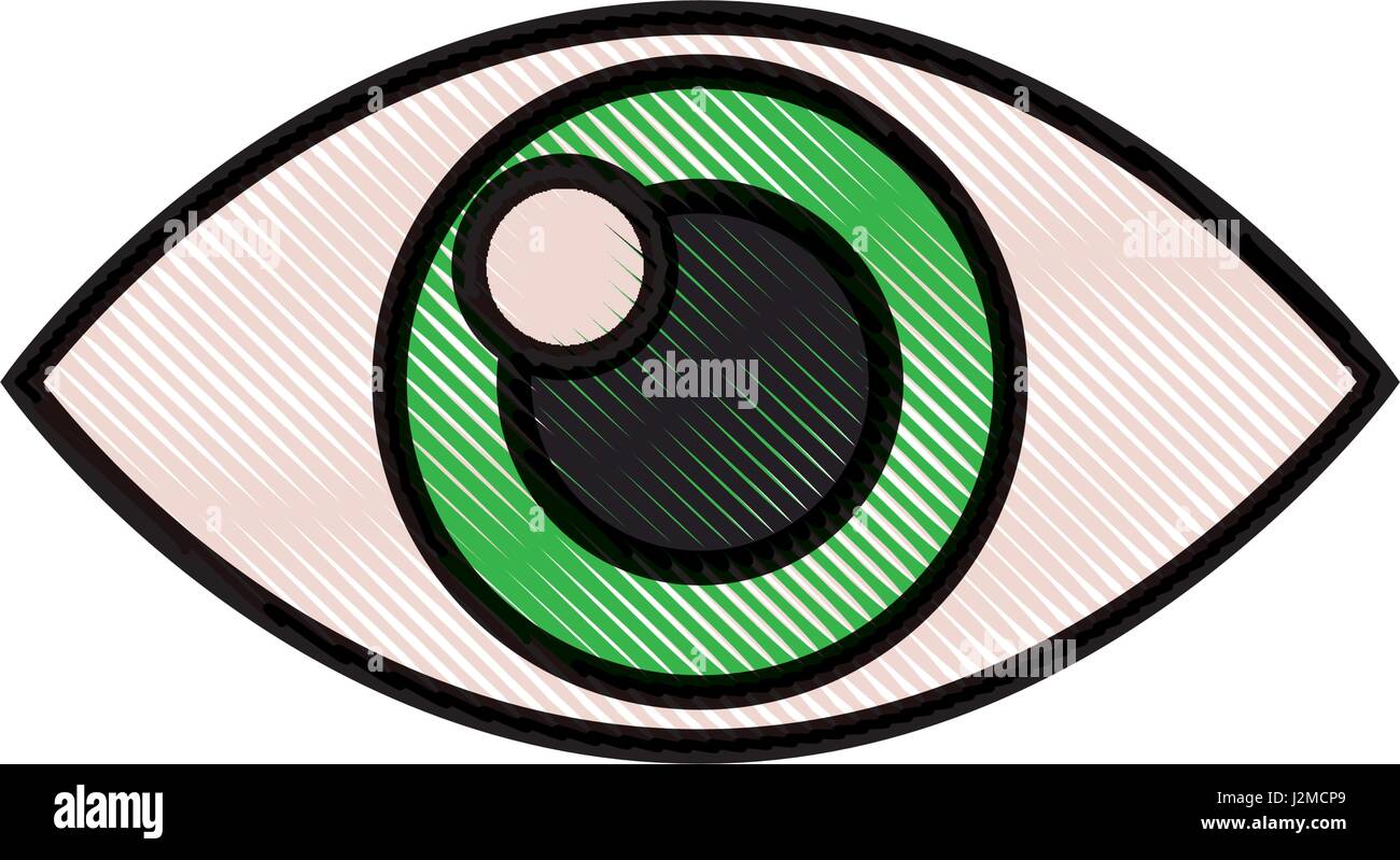 drawing human eye optical vision design Stock Vector Image & Art - Alamy