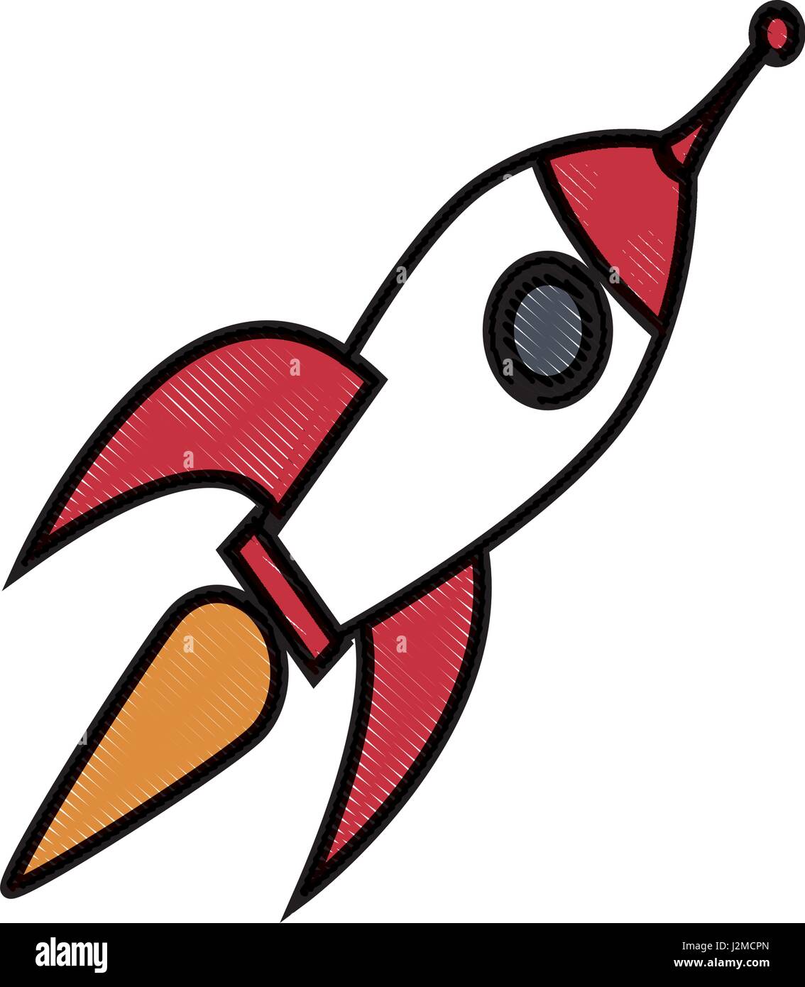 Rocket booster drawing Stock Vector Images - Alamy