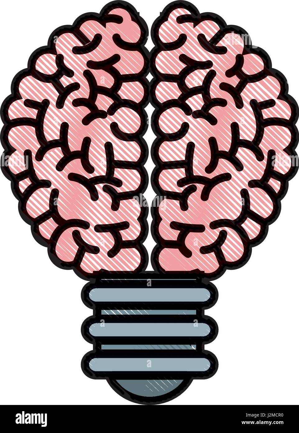drawing brain bulb inspiration creativity Stock Vector Image & Art - Alamy